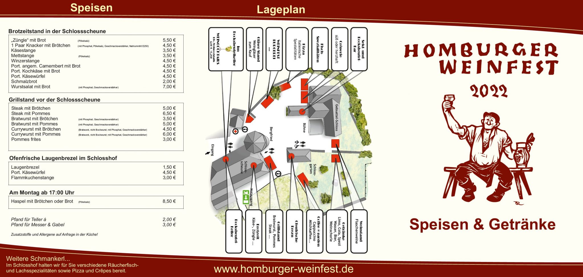 Weinkarte – Homburger Weinfest
